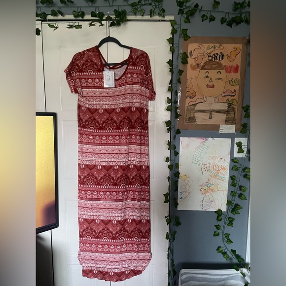 LuLaRoe | Dresses | Lularoe Macy Tribal Dress | Poshmark